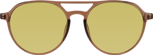Caramel Crystal Double Bridge Low Bridge Fit Ultem Tinted Sunglasses ...