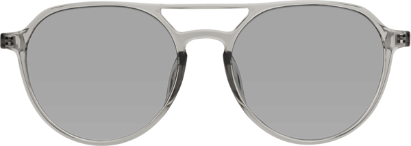 Light Gray Double Bridge Low Bridge Fit Ultem Tinted Sunglasses with ...
