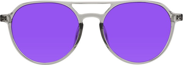 Light Gray Double Bridge Low Bridge Fit Ultem Tinted Sunglasses with ...