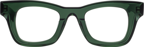 Jade Green Thick Acetate Trapezoid Eyeglasses - Route