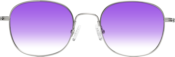 Silver Classic Flexible Metal Gradient Sunglasses with Purple Sunwear ...