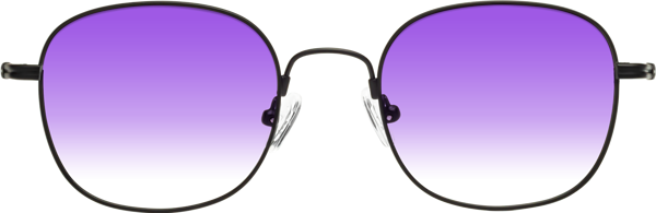 Black Classic Flexible Metal Gradient Sunglasses with Purple Sunwear ...