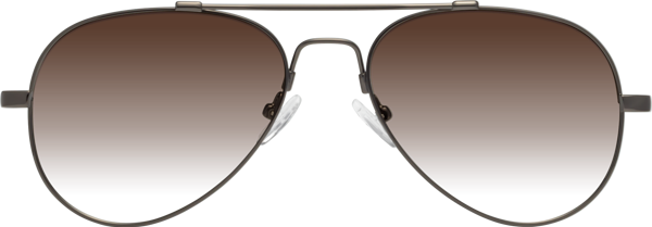 Gunmetal Lightweight Flexible Aviator Gradient Sunglasses with Brown ...