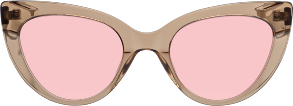 Caramel Retro Vintage Acetate Cat Eye Tinted Sunglasses With Light Garnet Sunwear Lenses Tiesi