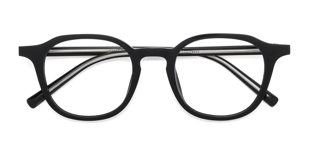Tortoise Narrow Classic Trapezoid Eyeglasses - Loris