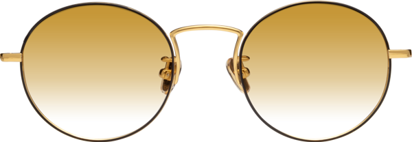 Transparent Pink Retro-Vintage Thin Round Gradient Sunglasses with ...