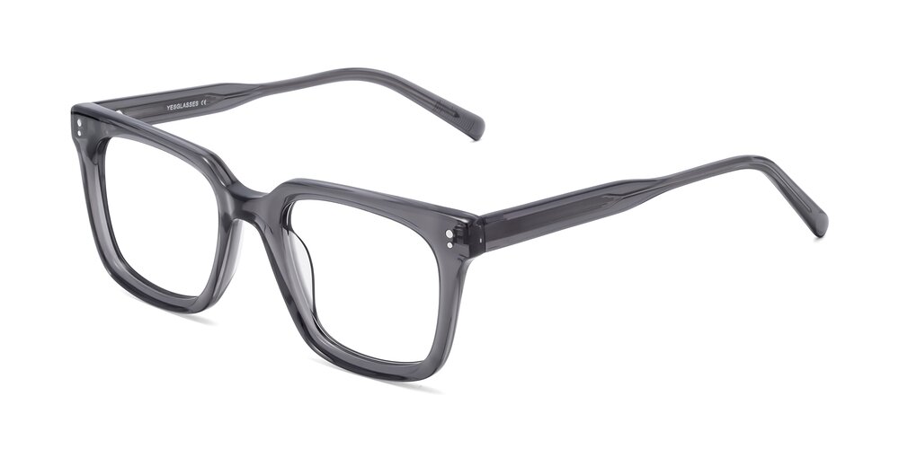 Gray Medium Acetate Square Eyeglasses - Clark
