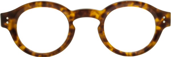 Tortoise Keyhole Bridge Retro-Vintage Round Eyeglasses - Pine