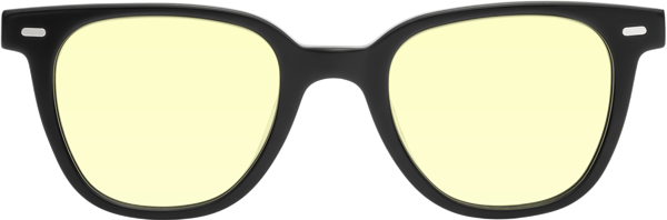 Black Spring Hinges Acetate Trapezoid Tinted Sunglasses with Light ...