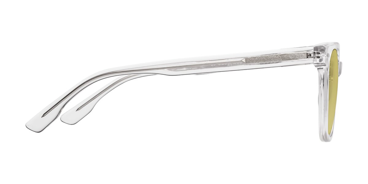Clear Wayfarer Spring Hinges Acetate Tinted Sunglasses with Medium ...