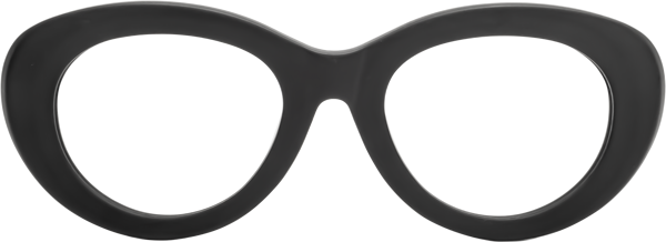 Matte Black Thick Acetate Oval Eyeglasses - Taffeta