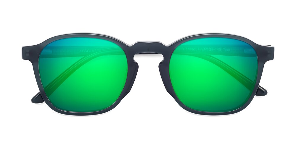 Tortoise Wayfarer Spring Hinges Acetate Mirrored Sunglasses with Blue ...