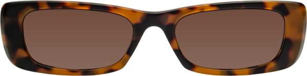 Tortoise Retro-Vintage Grandpa Rectangle Tinted Sunglasses with Brown ...