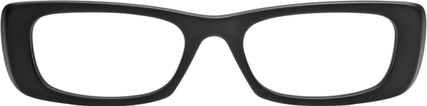 Matte Black Retro-Vintage Grandpa Rectangle Eyeglasses - 1940s