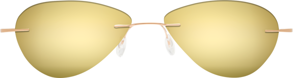 Rose Gold Flexible Geometric Rimless Mirrored Sunglasses with Gold ...