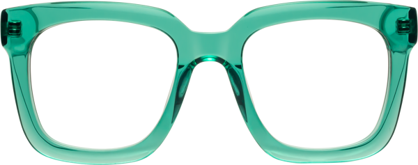 Green Oversized Acetate Square Eyeglasses - Parr
