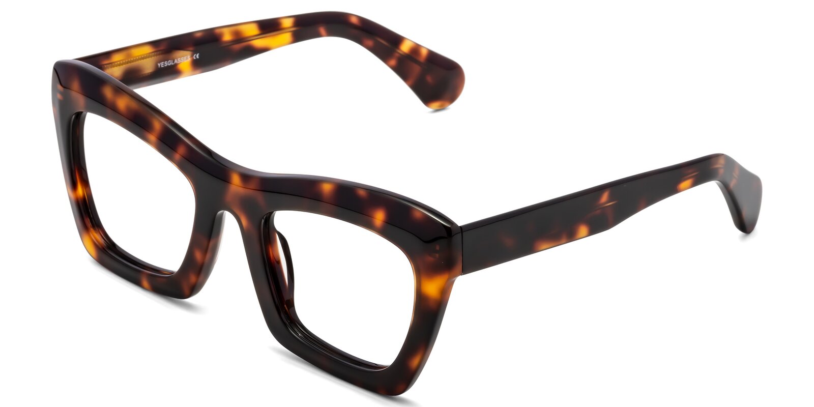 Tortoise Oversized Thick Butterfly Eyeglasses - Randi