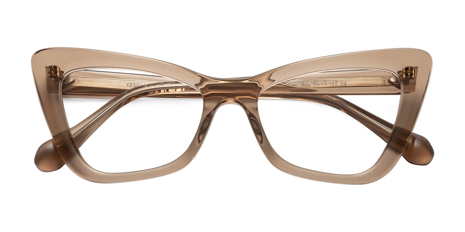Caramel Retro-Vintage Acetate Butterfly Eyeglasses - Rua