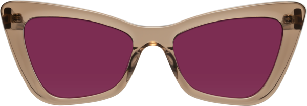 Caramel Retro-Vintage Acetate Butterfly Tinted Sunglasses with Wine ...