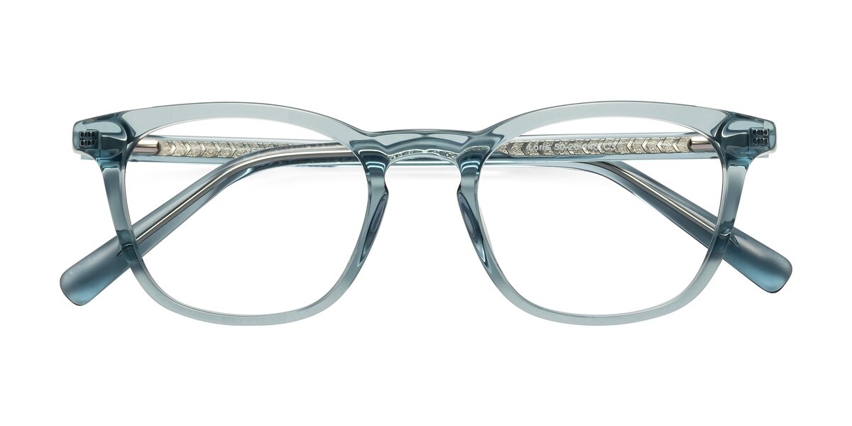 Light Blue Retro-Vintage Classic Acetate Blue Light Glasses - Blaze