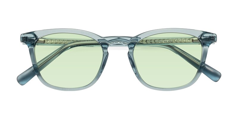 Light Blue Retro-Vintage Classic Acetate Tinted Sunglasses with Light ...