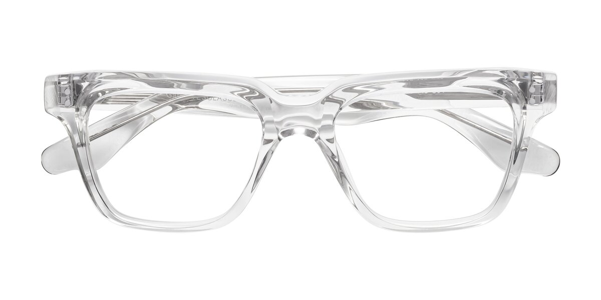 Black Acetate Rectangle Full-Rim Eyeglasses - Roth
