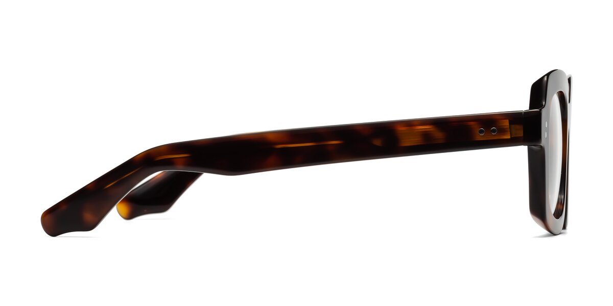 Tortoise Medium Geek-Chic Rectangle Eyeglasses - Force