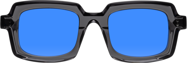 Translucent Gray Medium Geek-Chic Rectangle Gradient Sunglasses with ...