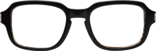 Black/Gray Moonstone Hipster Acetate Rectangle Eyeglasses - Infinite