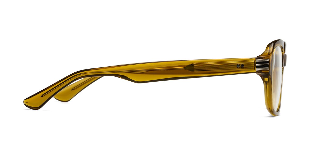 Amber Hipster Acetate Rectangle Eyeglasses - Infinite
