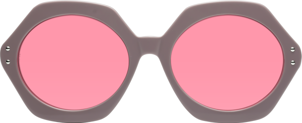 Opera Mauve Oversized Acetate Geometric Tinted Sunglasses with Pink ...