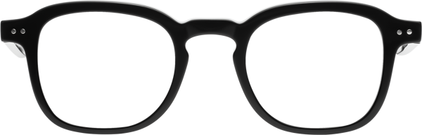 Black Keyhole Bridge Retro-Vintage Square Eyeglasses - Nice