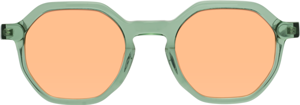 Light Green Hipster Acetate Geometric Tinted Sunglasses with Light ...