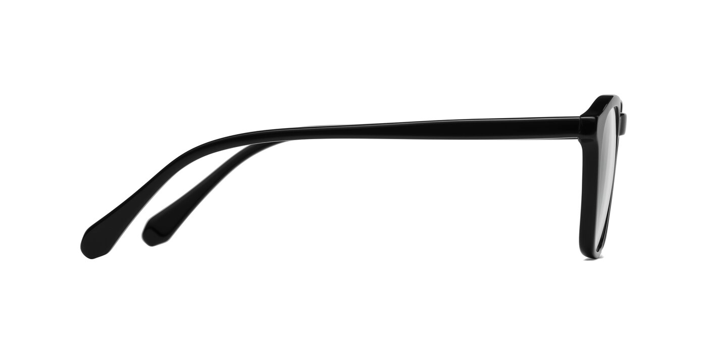 Black Keyhole Bridge Retro-Vintage Trapezoid Eyeglasses - Producer