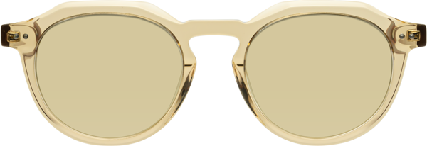 Amber/Tortoise Keyhole Bridge Acetate Geometric Tinted Sunglasses with ...