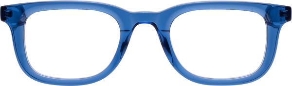 Crystal Blue Classic Acetate Rectangle Eyeglasses - Reid