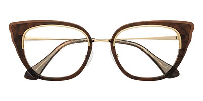 Wine Geek-Chic Acetate Geometric Eyeglasses - Riley
