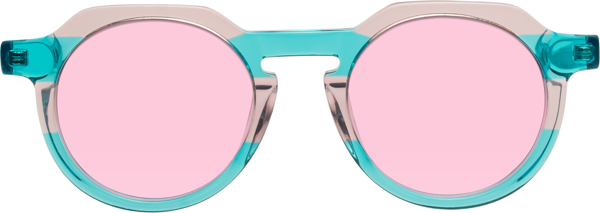 Light Blue Retro-Vintage Classic Acetate Tinted Sunglasses with Light ...