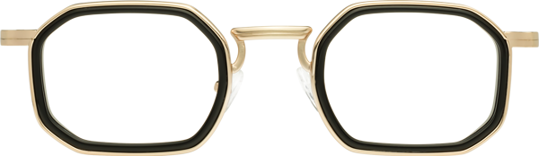 Matte Black Retro-Vintage Grandpa Rectangle Eyeglasses - 1940s