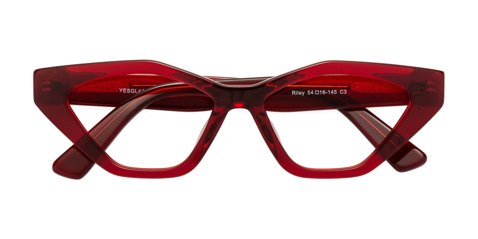 Wine Geek-Chic Acetate Geometric Eyeglasses - Riley