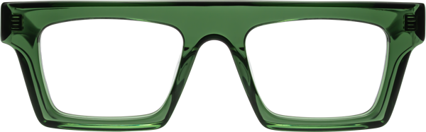 Jade Green Thick Hipster Rectangle Eyeglasses - Senda