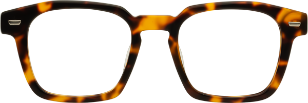 Tortoise Retro-Vintage Acetate Trapezoid Eyeglasses - Finesse
