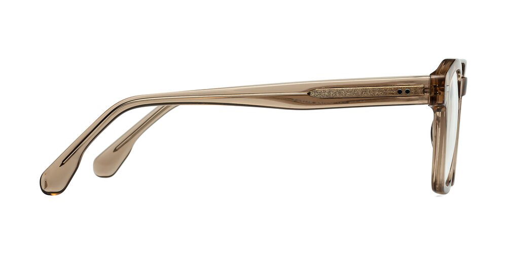 Champagne Retro-Vintage Acetate Trapezoid Eyeglasses - Finesse