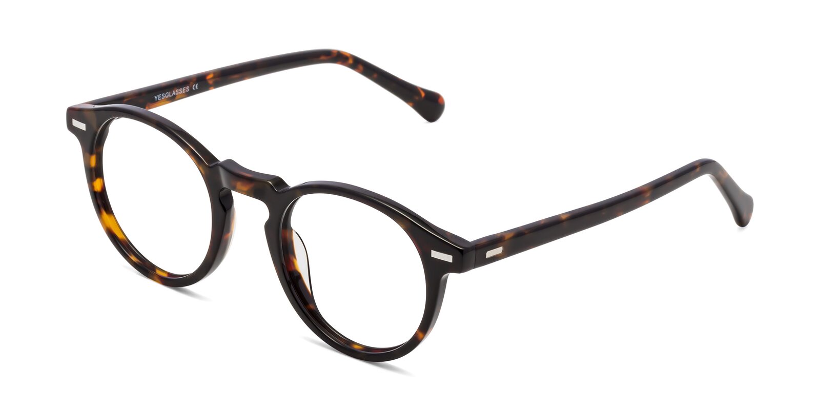 Tortoise Keyhole Bridge Retro Vintage Round Eyeglasses Anchorage