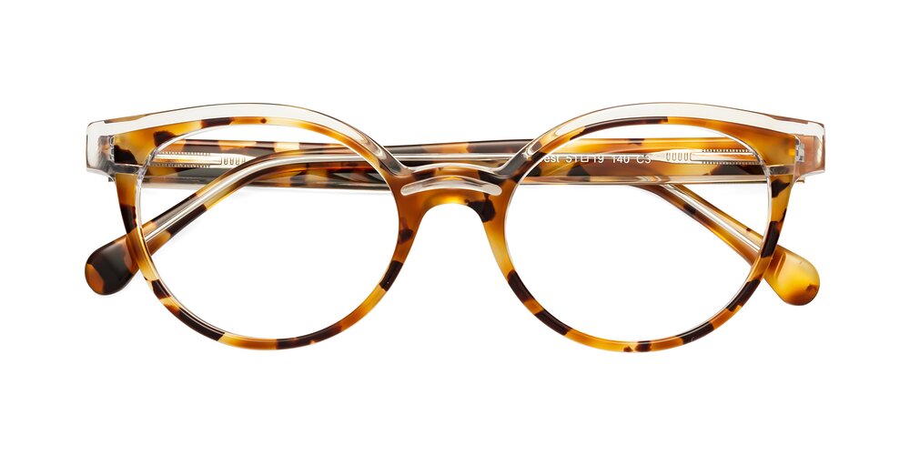 Ginger Tortoise Hipster Acetate Cat-Eye Eyeglasses - Forest