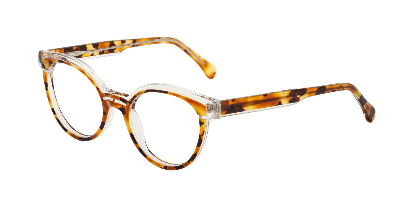 Ginger Tortoise Hipster Acetate Cat-Eye Eyeglasses - Forest