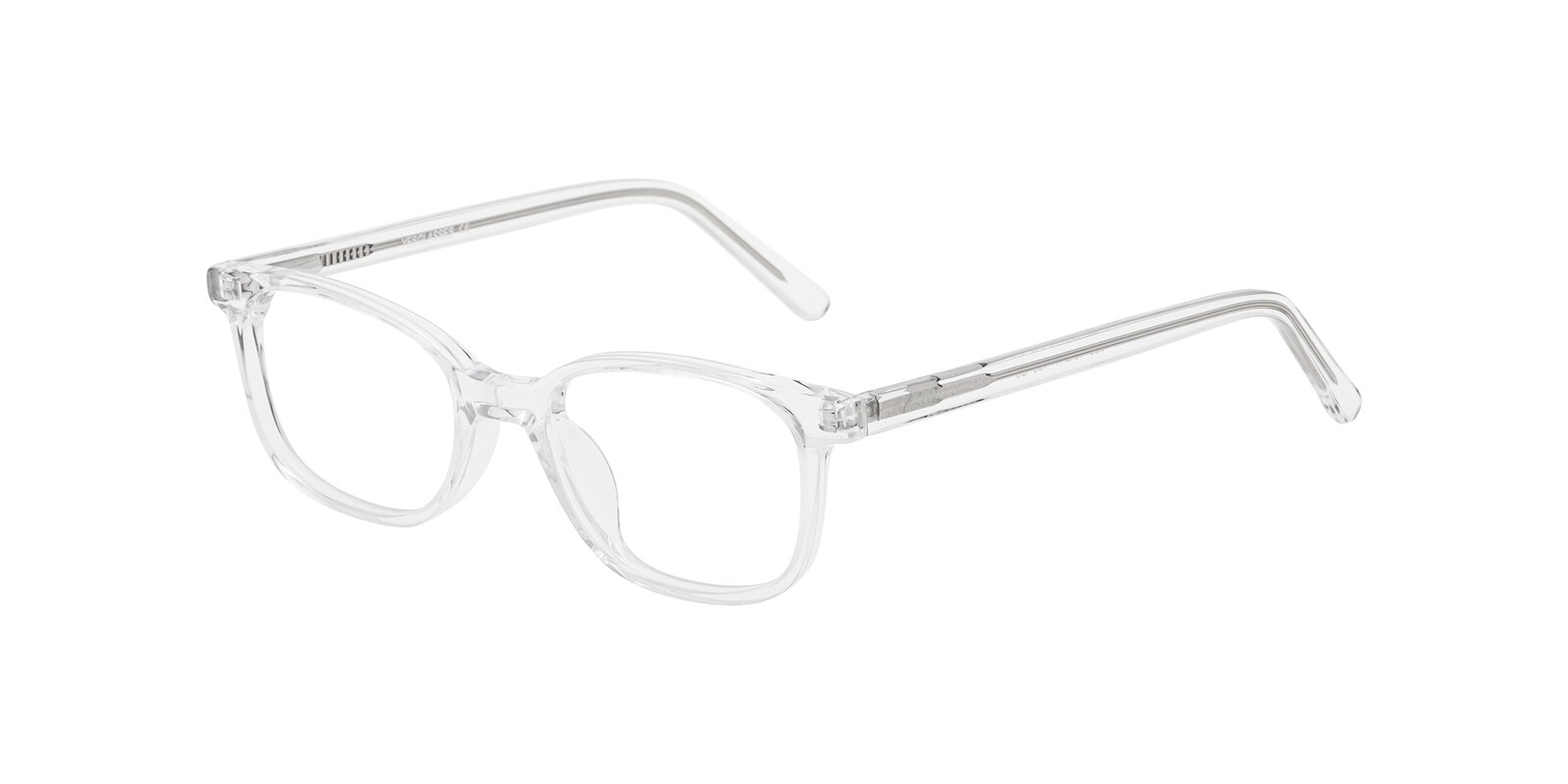 Clear Classic Low Bridge Fit Rectangle Blue Light Glasses - Jee