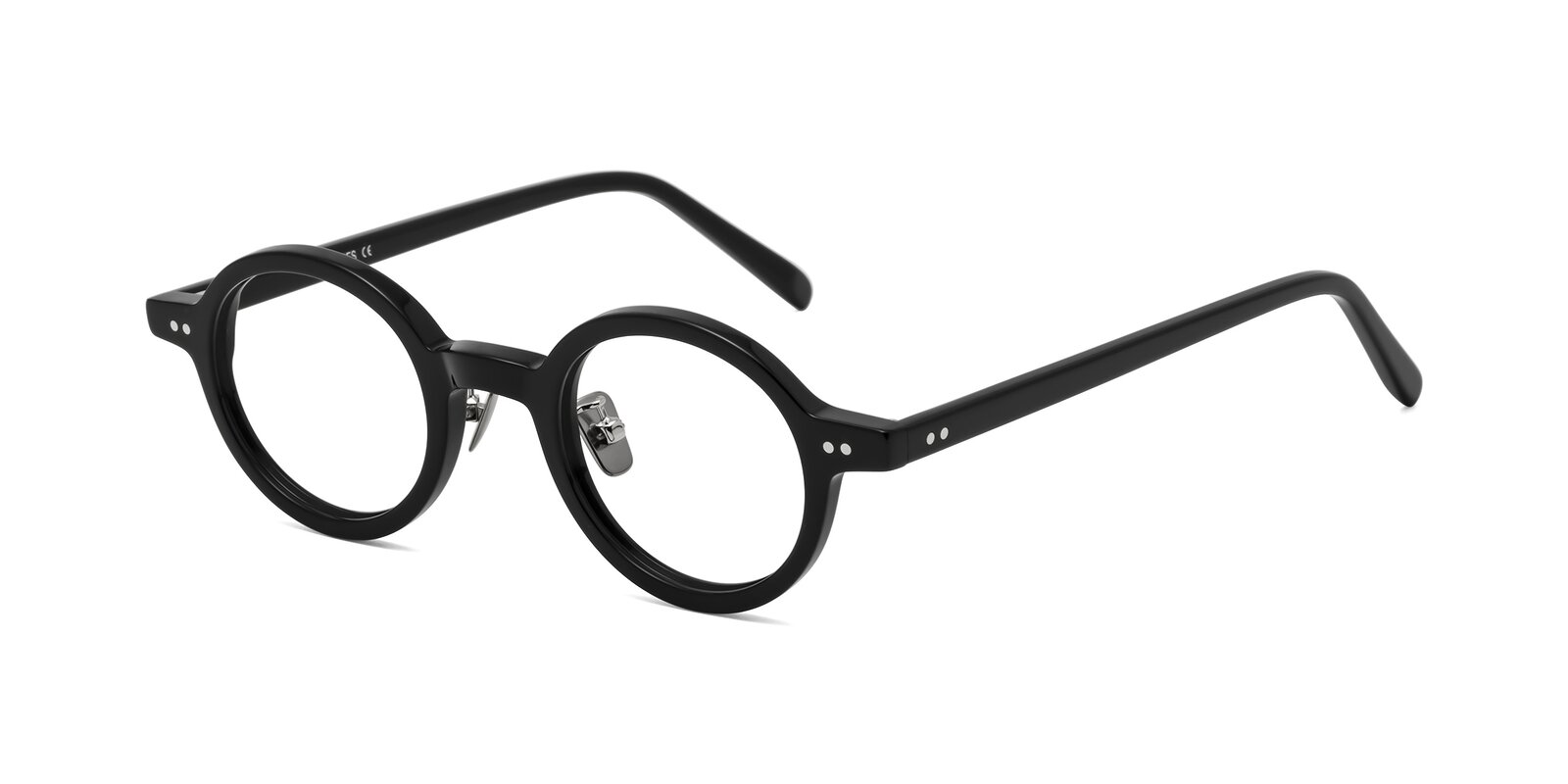 Black Narrow Retro Vintage Round Reading Glasses Rollin 1387