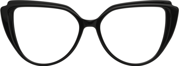 Black Geek-Chic Acetate Butterfly Eyeglasses - Zubar