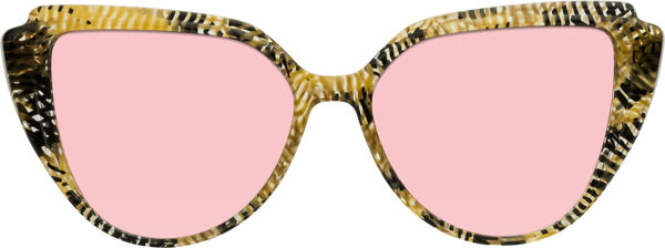 Yellow Snake Print Geek-Chic Acetate Butterfly Tinted Sunglasses with ...